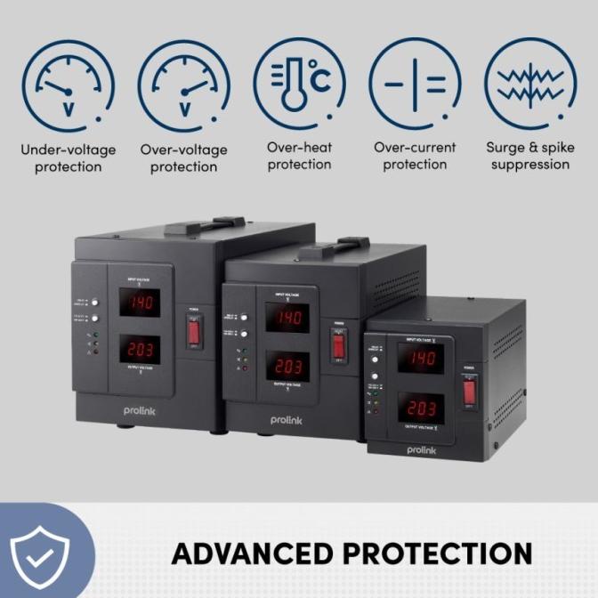 Jual Stabilizer Prolink Pvr2000D Pvr2000 2000Va Avr 2Kva Relay ...