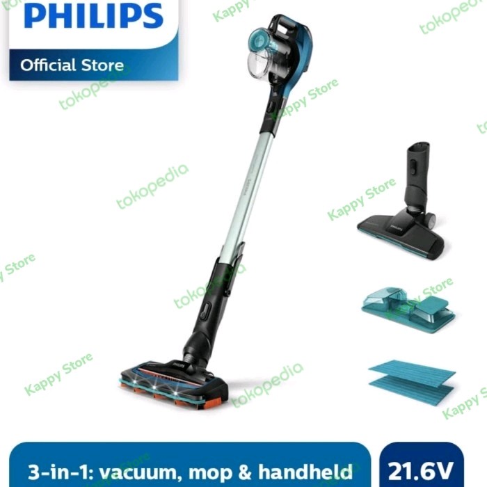 Jual Philips Cordless Stick Vacuum Cleaner FC6728 FC 6728 Mop Philips ...