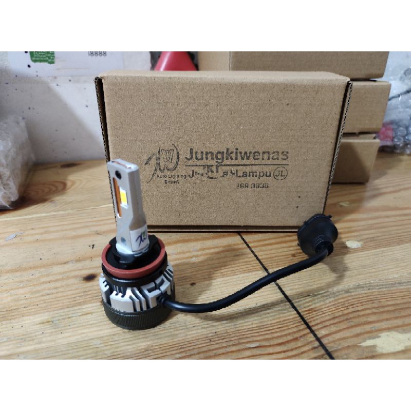 Jual led JL55 H7 H8 H9 H11 H16 HB3 HB4 HIR2 4300k warm white putih ...