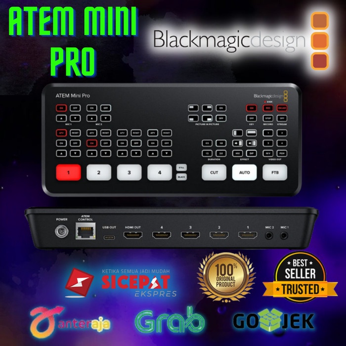 Jual Blackmagic ATEM Mini - 4 HDMI input Video Mixer Live Stream ...