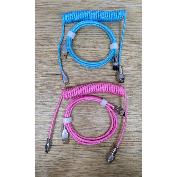 Jual Coiled Cable / kabel USB Type-C Aviator Mechanical Keyboard (1 ...