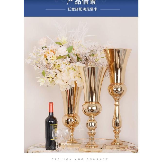 Jual Eveline Flower Vase Gold / Str / Stainless Dekorasi Mewah Style ...
