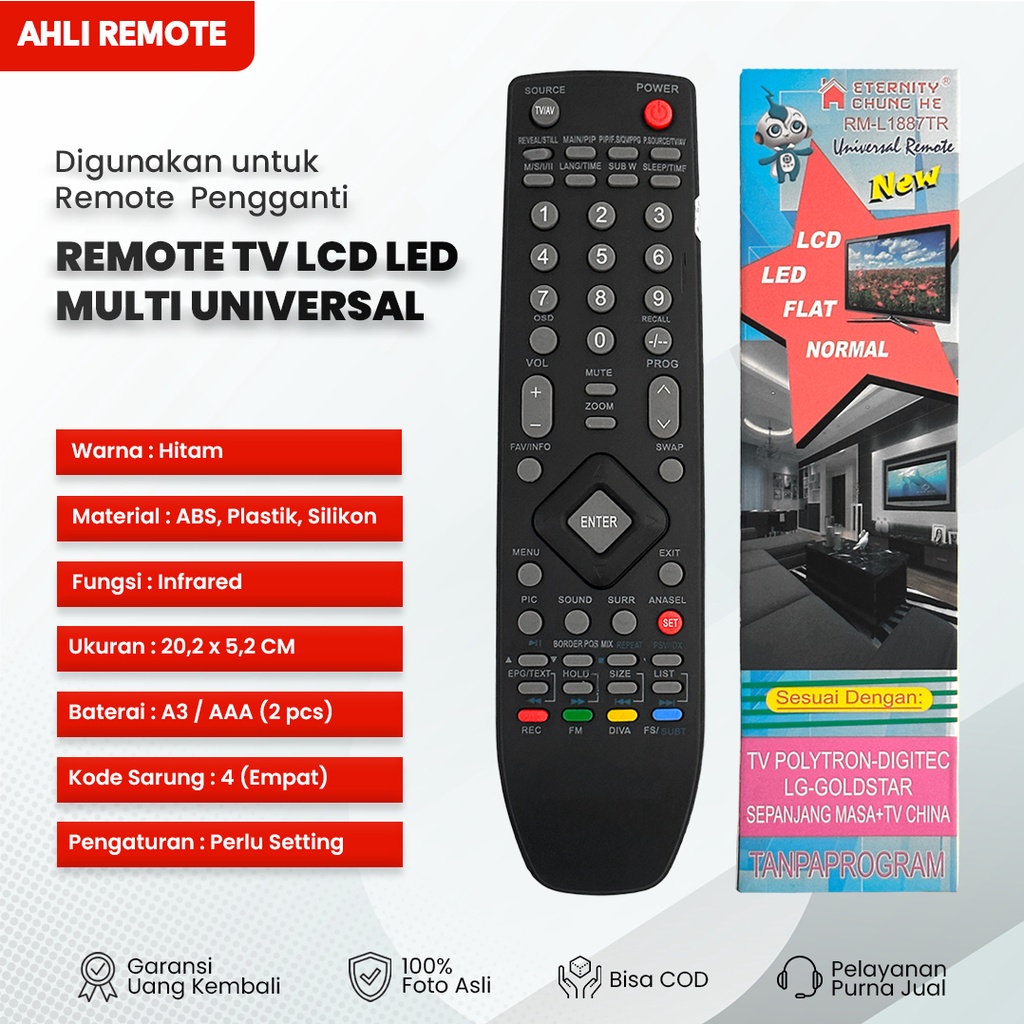 Jual Remot TV Polytron LCD LED Universal / Remote TV LCD LED Multi ... Jual Remot TV Polytron LCD LED Universal / Remote TV LCD LED Multi ...