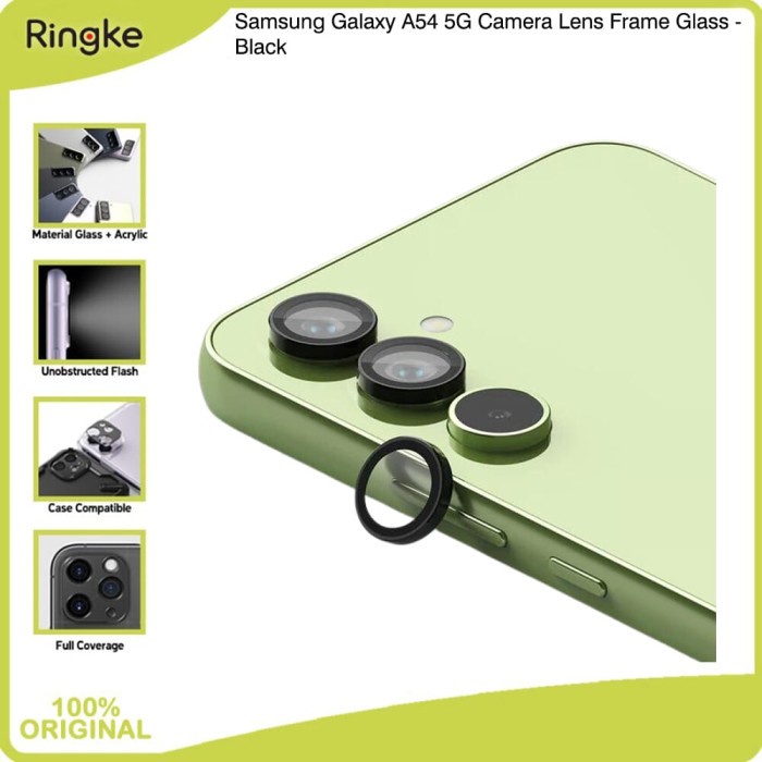 Jual Ringke Samsung A54 5G Camera Lens Frame Glass Black Pelindung ...