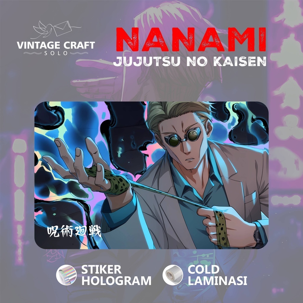 Jual Stiker Sticker Skin Card DEBIT NANAMI ATM Flazz Anime Jujutsu No ...
