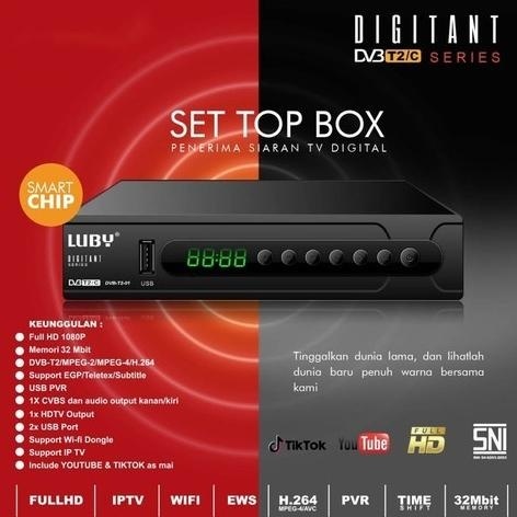 Jual HARGA DISC - STB TV Digital Set Top Box LUBY DVB-T2 DVB T2 SNI Ijin Original | Shopee Indonesia