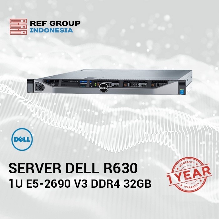 Jual Server Dell R630 1U 8x2.5" 2x E5-2690 v3 DDR4 32Gb|GARANSI 1 Tahun ...