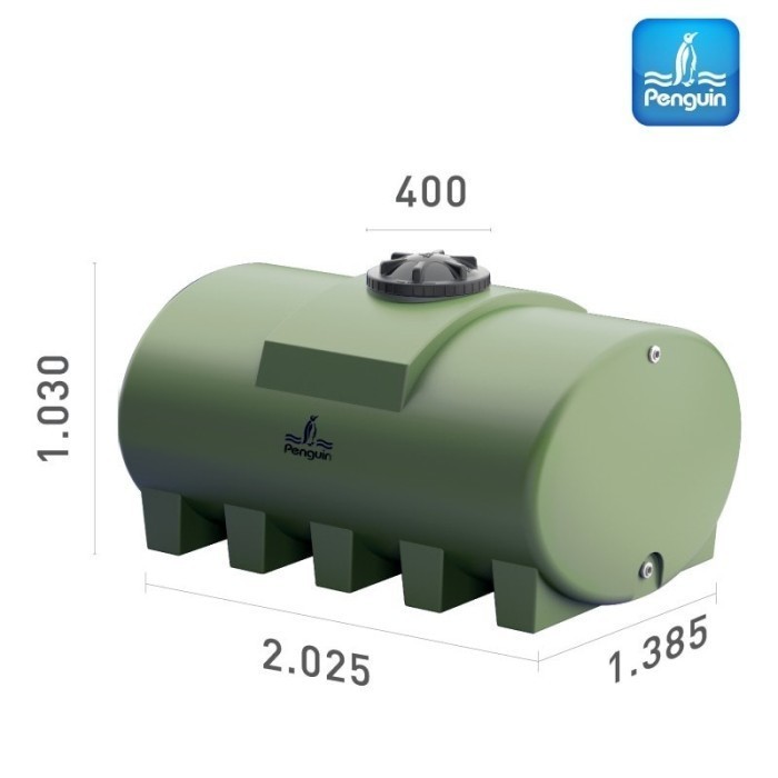 Jual Sale Penguin Tangki Air Th 200 Kapasitas 2000 Liter Horizontal ...