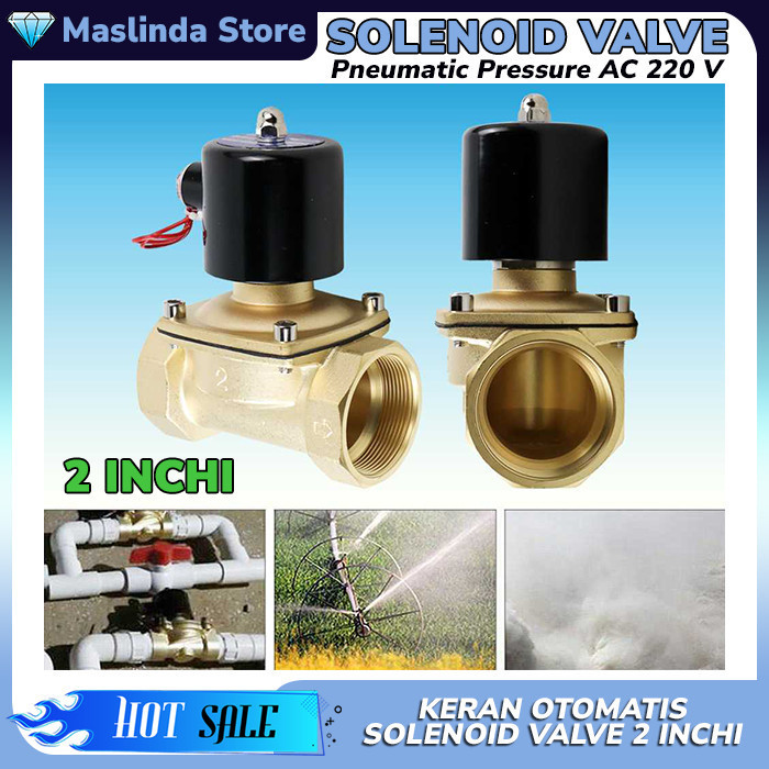 Jual Ori Solenoid Valve 2 Inch Selenoid Kran Otomatis Nc High - 2W-500-50 Berkualitas | Shopee ...