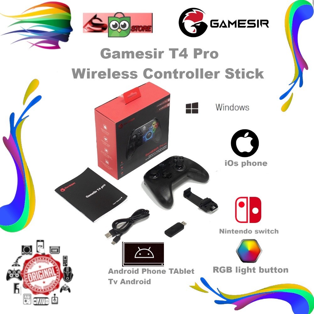 Jual [LIMITED QUALITY] Gamesir T4 pro Gamepad Game Controller Joystick Smartphone android,ios ...