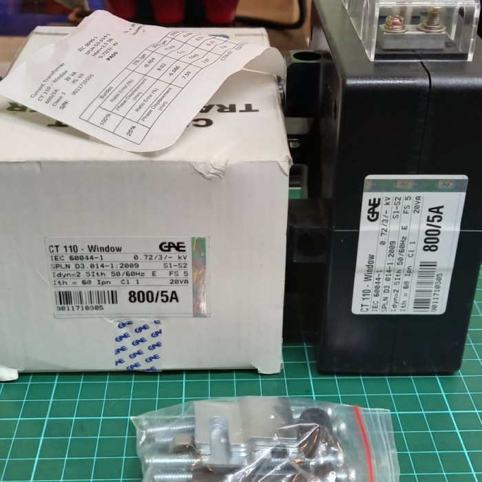 Jual [New Ori] Gae Ct 110 - Window 800/5A Current Transformer Limited ...