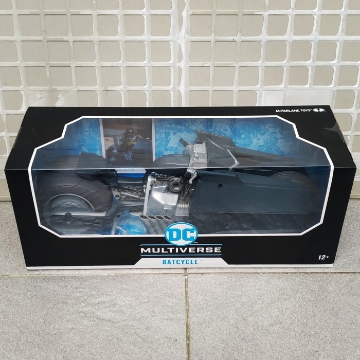 Jual [Original] Mcfarlane Toys Dc Multiverse Batcycle Batman White ...