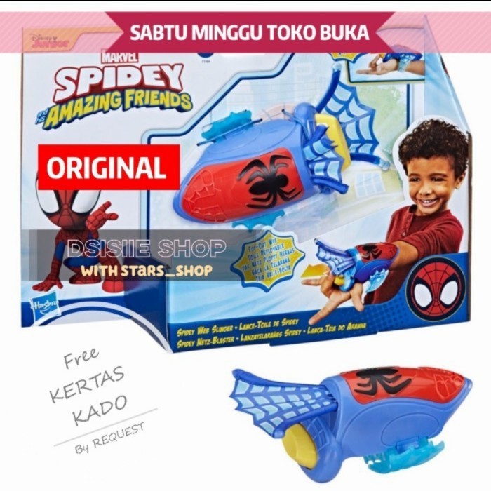 Jual [Ori] Marvel Spidey Amazing Friends Spidey Web Slinger Original ...