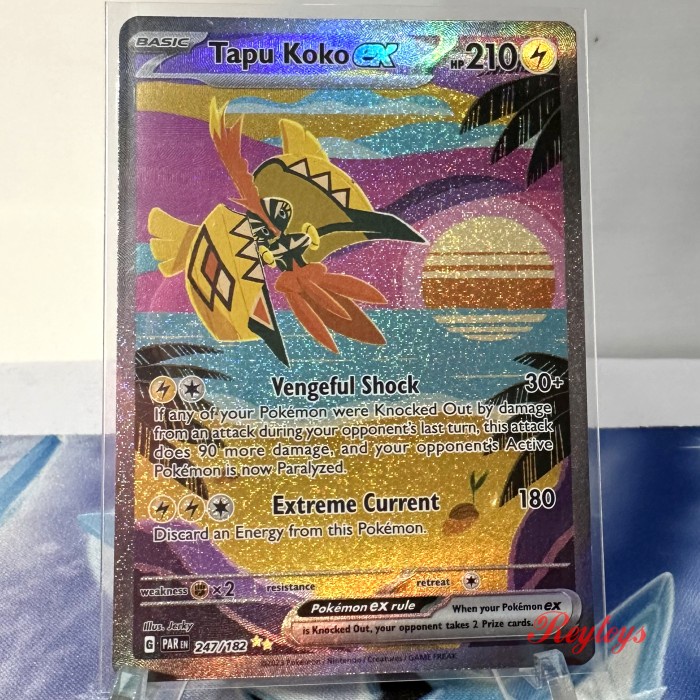 Jual Baru Pokemon Tcg Paradox Rift Paren - 247 Tapu Koko Ex Sar Limited ...