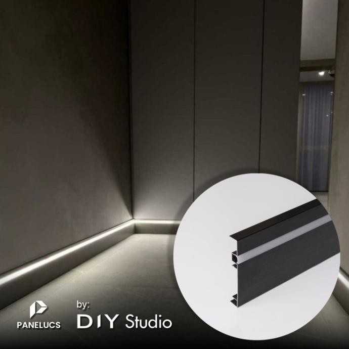 Jual Panelucs aluminium floor skirting | plinth LED | skirting lantai ...