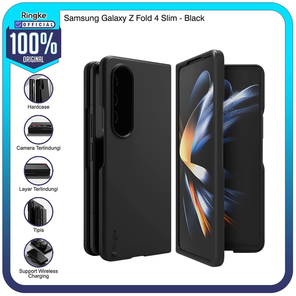 Jual Ringke Galaxy Z Fold 4 Slim Black Softcase Anti Crack Tahan ...