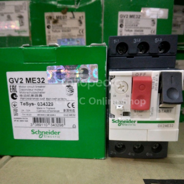 Jual [New Ori] Motor Circuit Breaker Schneider Gv2 Me32 Original ...