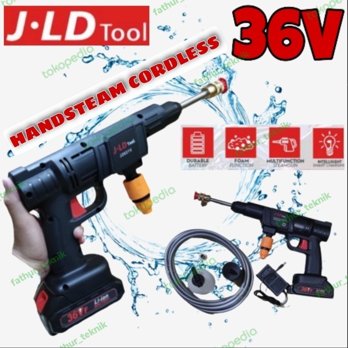 Jual CORDLESS STEAM 36V MESIN JET CLEANER 36V JLD MESIN CUCI MOBIL ...