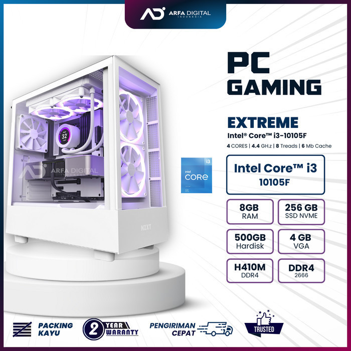 Jual PC Rakitan Gaming Core I3 10105F RAM 8GB SSD 256GB HDD 500GB EX01 ...