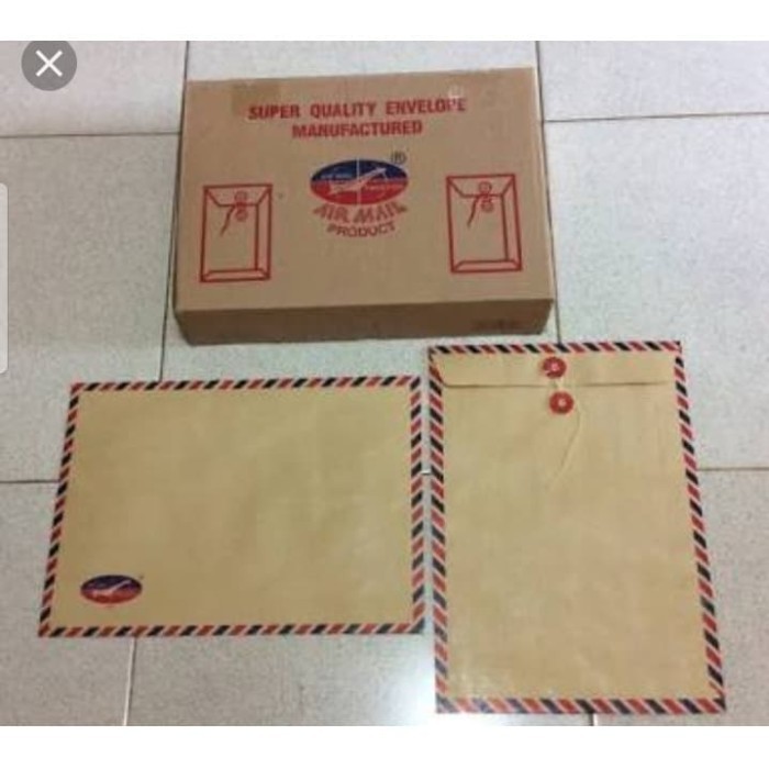 Jual Amplop Tali Air Mail Warna 50 Lembar | Shopee Indonesia