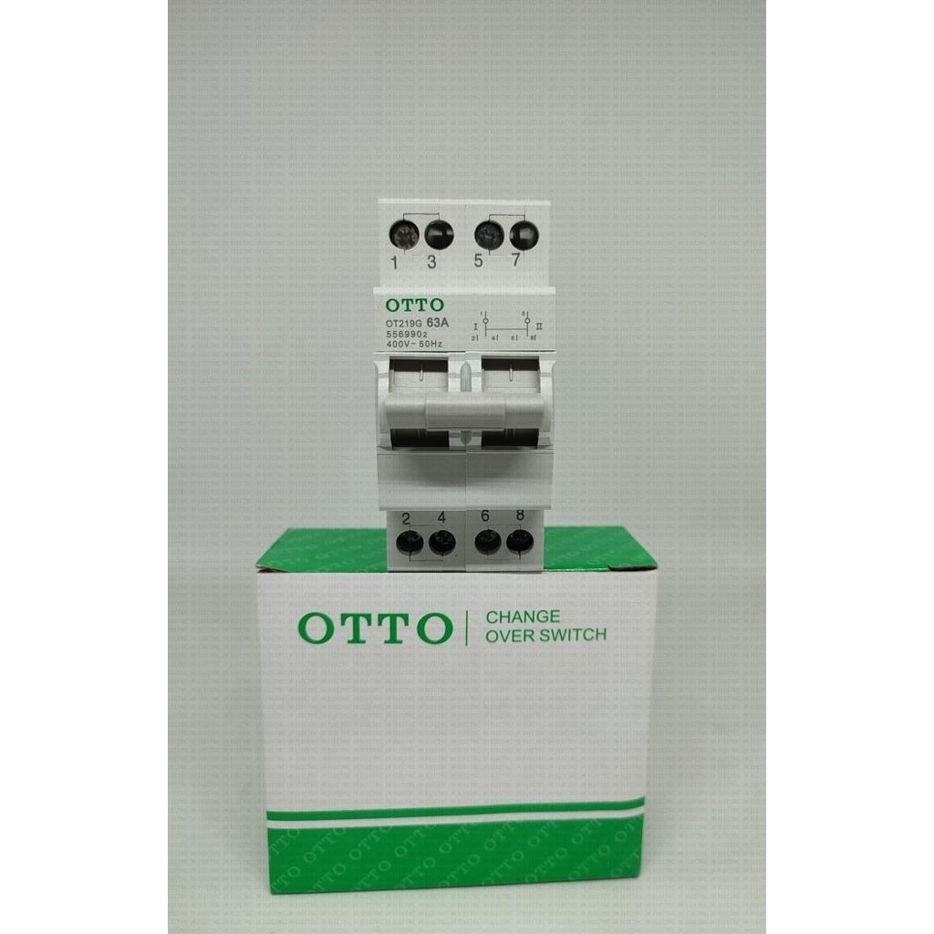 Jual Otto Cos Change Over Switch Ohm Saklar Model Mcb 2 Phase 25A 40A ...