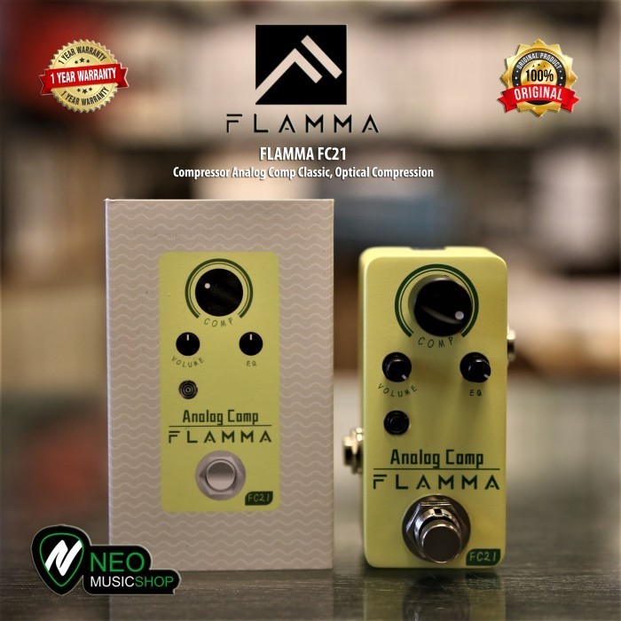 Jual PROMO FLAMMA FC21 COMPRESSOR ANALOG COMP CLASSIC, OPTICAL COMPRESSION PEDAL #ORIGINAL ...