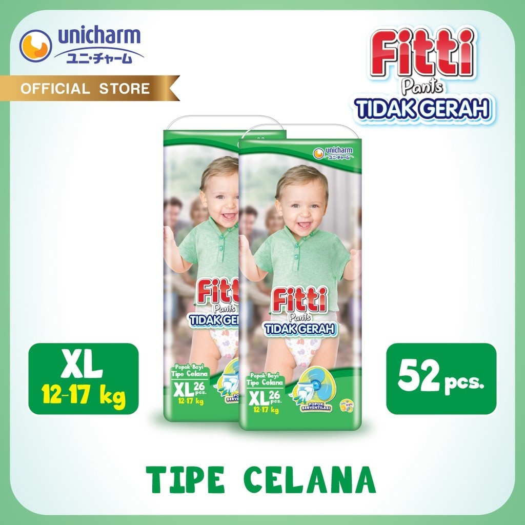 Jual FITTI Pants - XL 26 - Popok Celana - 2 Packs | Shopee Indonesia