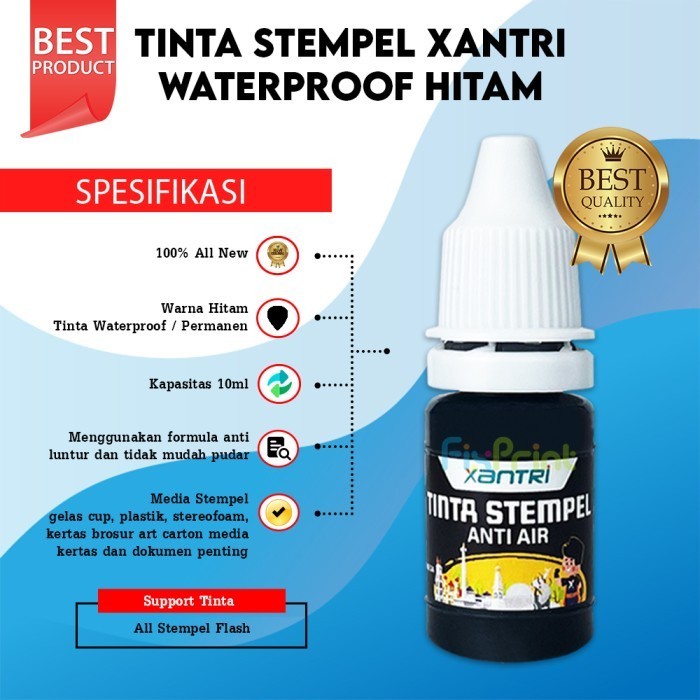 Jual Tinta Stempel Permanen Refill Stamp Isi Ulang Stample 10Ml Best ...