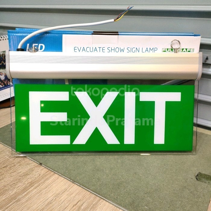 Jual LAMPU EXIT LED LAMPU DARURAT EXIT SIGN EMERGENCY LED ACRYLIC ...