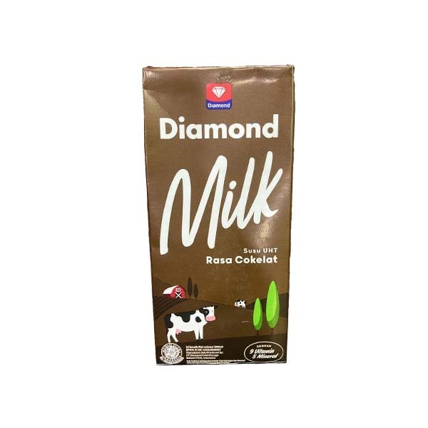 Jual DIAMOND MILK UHT CHOCOLATE 1 LITER - SUSU | Shopee Indonesia