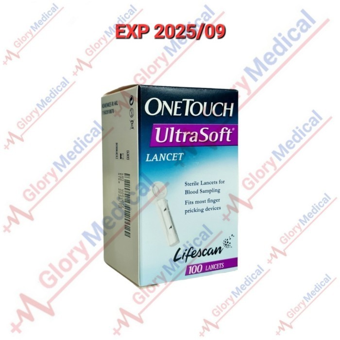 Jual ONETOUCH ULTRA SOFT LANCET/JARUM CEK DARAH ONE TOUCH ULTRA ...