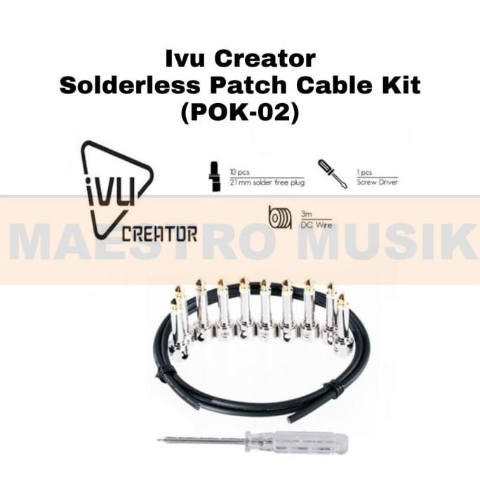 Jual Baru IVU SOLDERLESS PATCH CABLE KIT - POK 02 ( 3 MTR CABLE , 10 ...