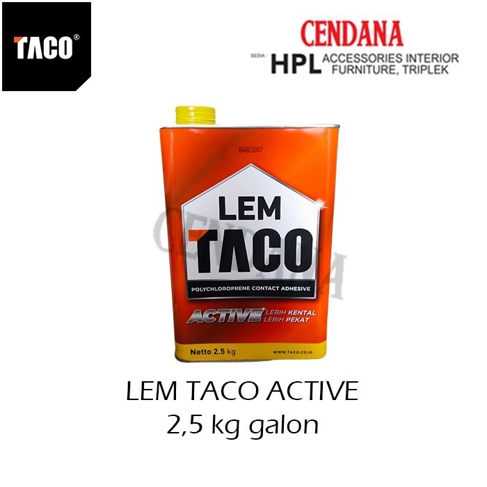 Jual Lem Kuning TACO ACTIVE 2,5kg | Shopee Indonesia