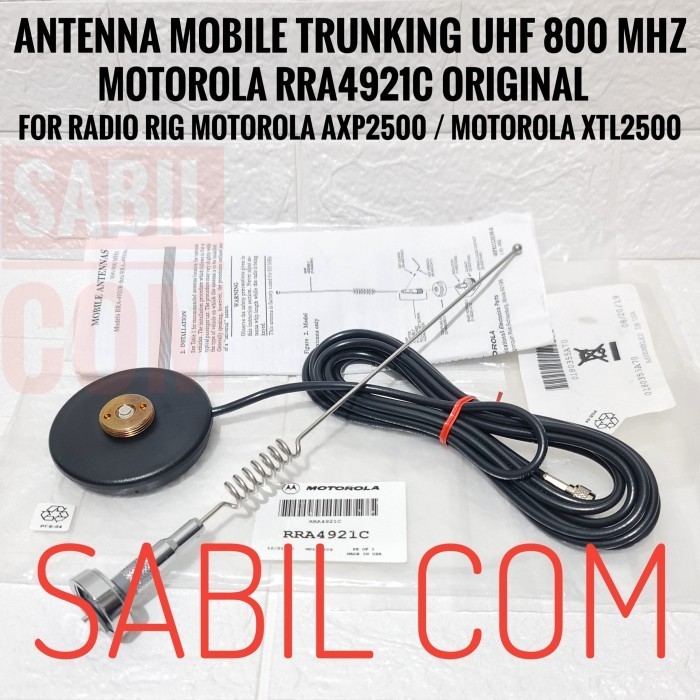 Jual {Anishop} ANTENA RADIO RIG MOTOROLA XTL2500 TRUNKING ORI RRA4921C UHF 800 MHZ Murah ...