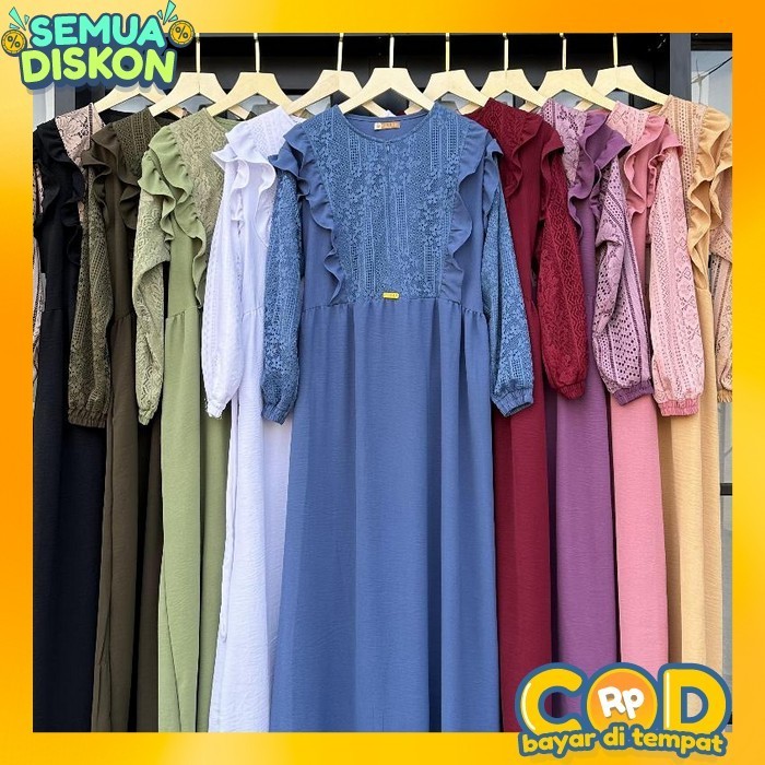 Jual Dress Baju Gamis Lebaran Gamis Jubah Cewe Termurah Dress Model ...