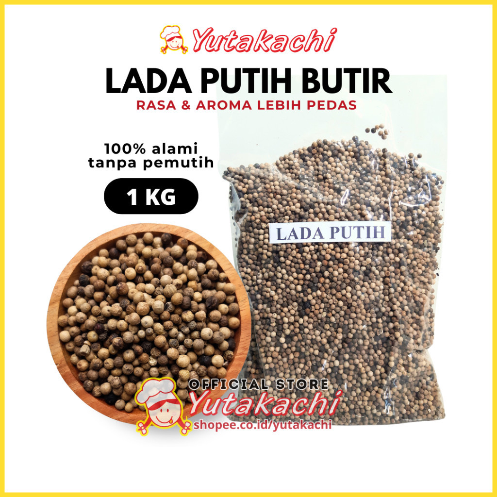 Jual BIJI LADA PUTIH SUPER 1KG - Yutakachi / Rasa Aroma Asli Lebih ...