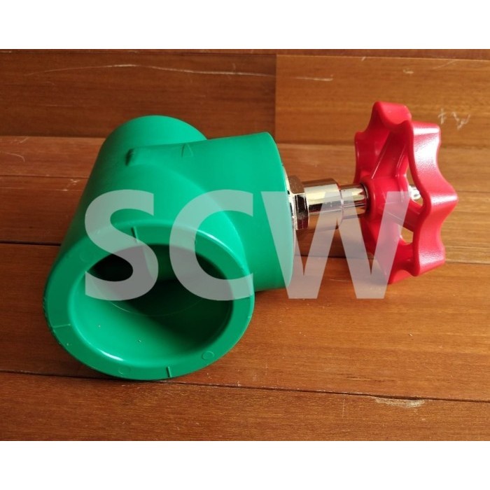 Jual Stop Valve PPR 1" inch 32mm Gate Valve Stop Kran PPR Fitting Pipa ...