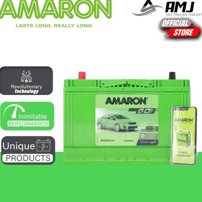 Jual Aki Mobil Mitsubishi Pajero Sport Amaron GO 95D31L / NX120-7L 12V 80Ah | Shopee Indonesia