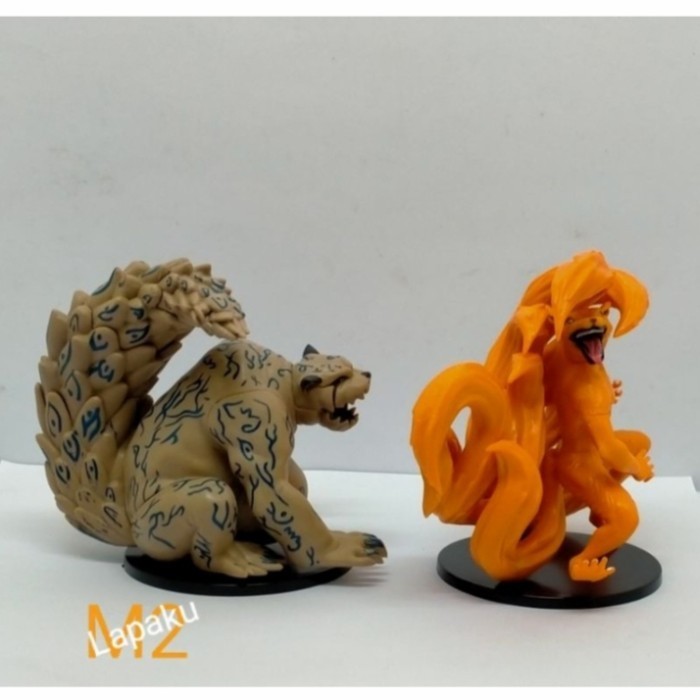 Jual Bagus Action Figure Anime Naruto Biju-Kurama&Shuukaku Set Of 2Pcs ...