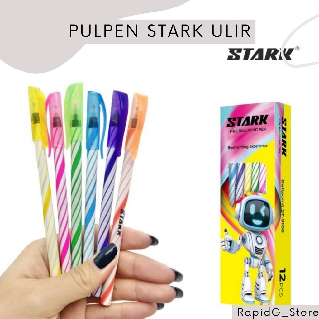Jual 12 Pcs Pulpen Pena Ulir Lilin 0.7 MM Tinta Hitam | Shopee Indonesia