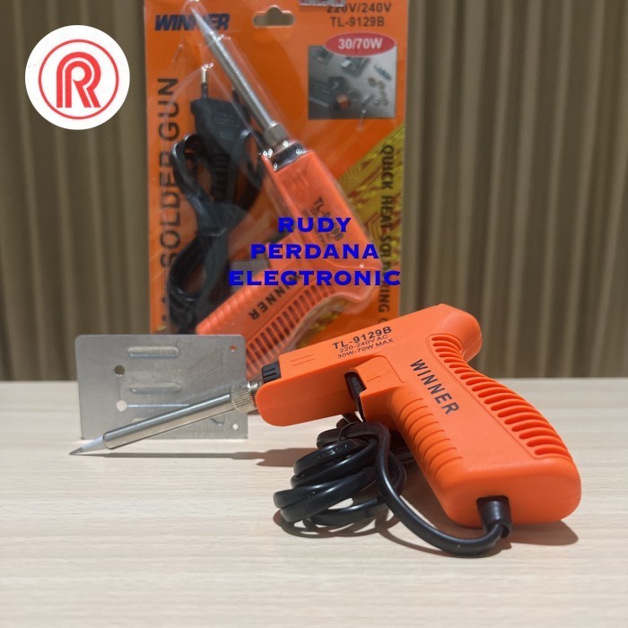 Jual Solder Tembak Soldering Gun 30-70 Watt Winner Tl-9129B 220-240V 30 ...