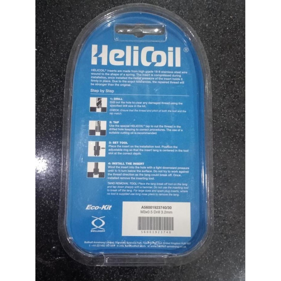 Jual Recoil / Tap Ulang M3 X 0.5 Helicoil Eco Kit | Shopee Indonesia