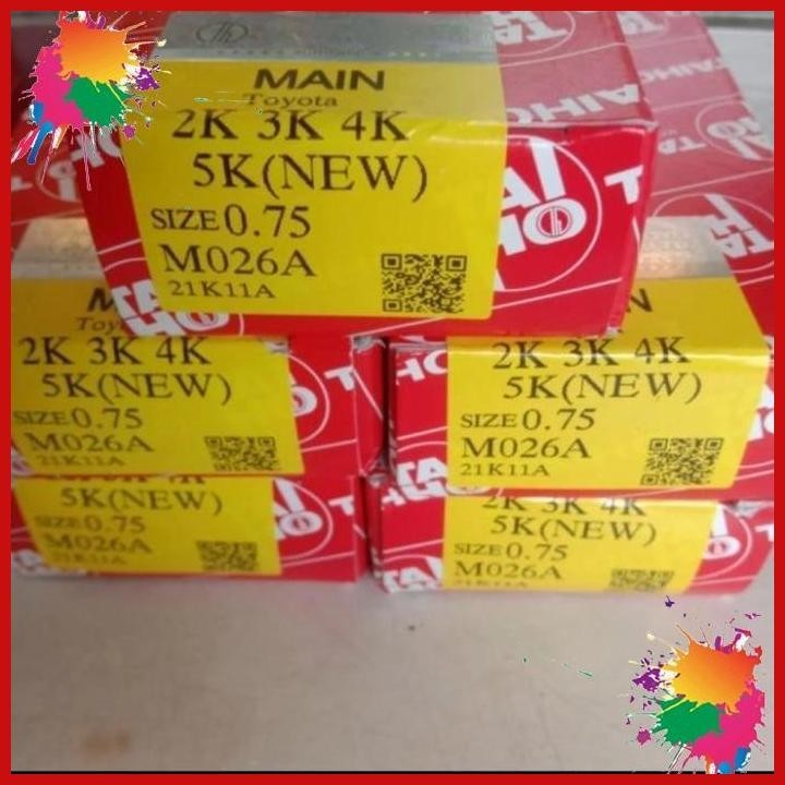 Jual MAIN BEARING KIJANG 7K/5K TAIHO MO26A SIZE 075 (AFK) | Shopee ...