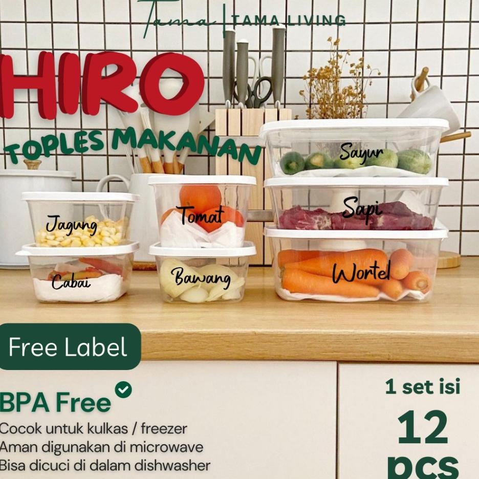 Jual TamaHiro Wadah Yimpanan Makanan 1 Paket Isi 12 Pcs 10 Pcs Free ...