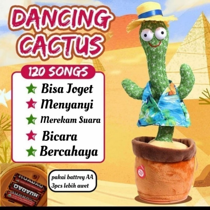 Jual MEI FASHION BONEKA KAKTUS BICARA - DANCING CACTUS TOY (BISA BiCARA ...