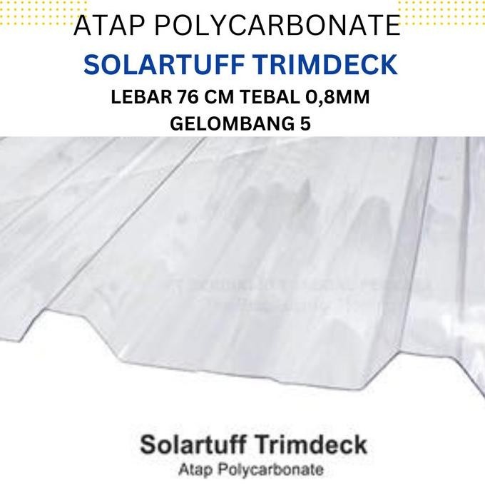 Jual ,,,,,,,] atap bening transparan solartuff trimdeck | Shopee Indonesia