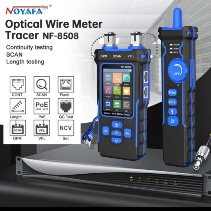 Jual HARGA DISC - NOYAFA NF 8508 LAN TESTER OPTICAL FIBER OPTIK SFP OPM ...