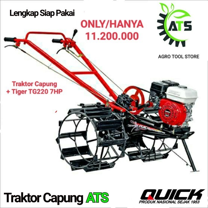 Jual HARGA DISC - Traktor Quick Capung ATS Lengkap Siap Pakai Rangka ...