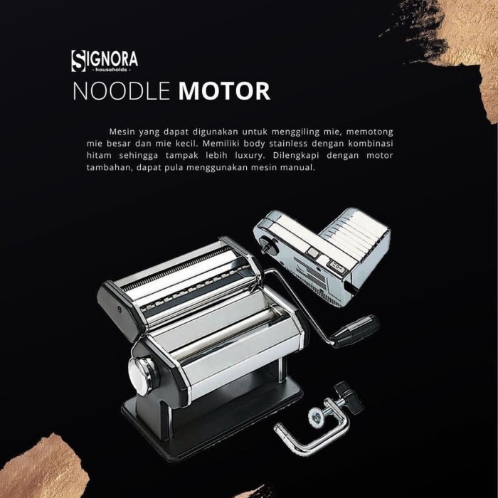 Jual NOODLE MOTOR SIGNORA/NOODLE MAKER/GILINGAN MIE/PASTA/PANGSIT ...