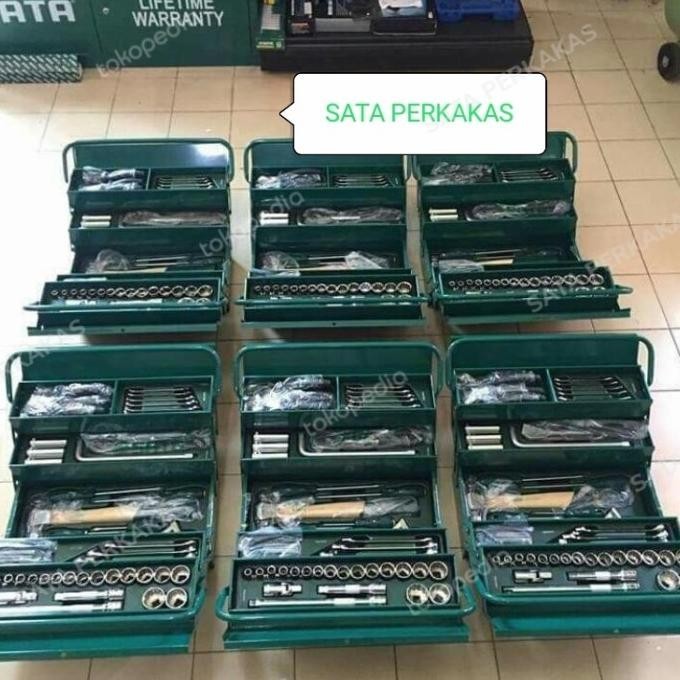 Jual Sata 95104A-70 6Pt Cantilever Mechanic Tool Box Set 70Pcs Tool Kit ...